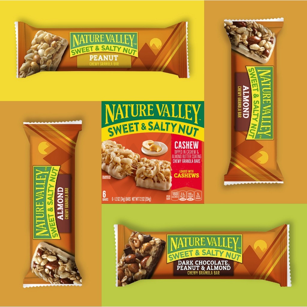 Nature Valley Sweet & Salty Nut or Fruit & Nut Chewy Granola Snack Bars ...