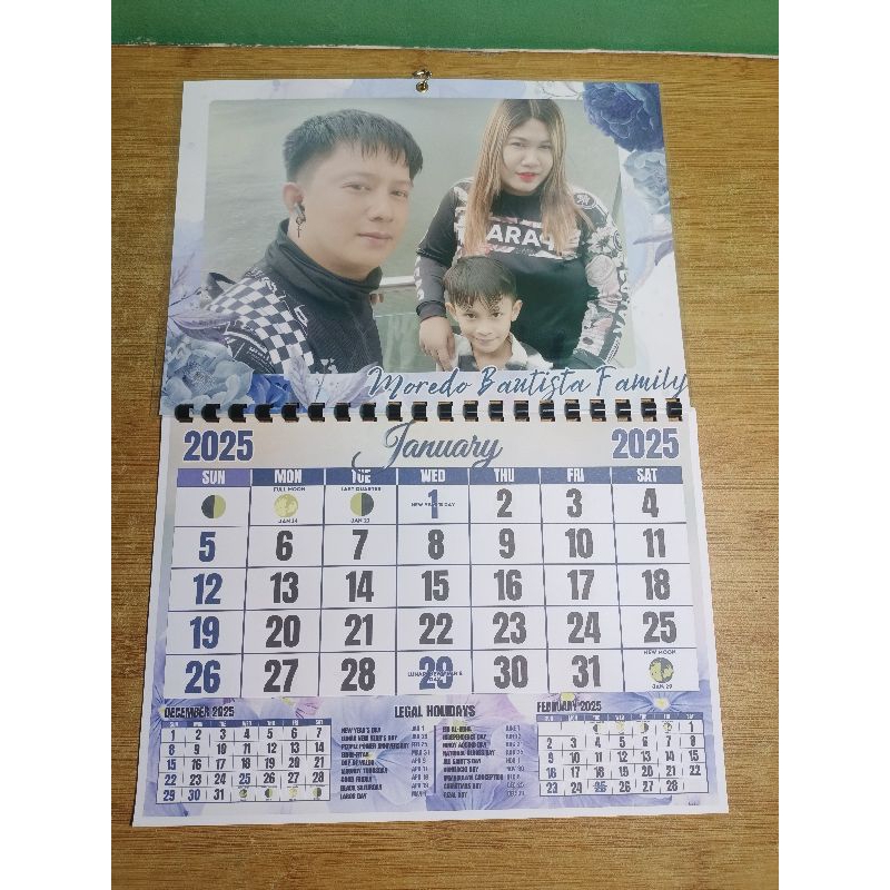 2025 WALL CALENDAR ( PERSONALIZED) | Shopee Singapore