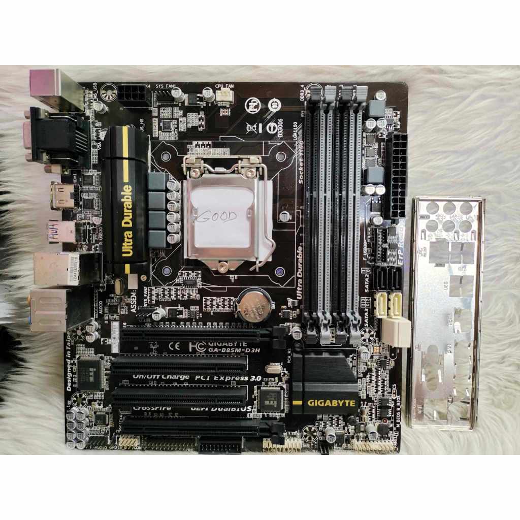 ASUS / GIGABYTE H85 1150 4TH GEN 4 SLOT RAM MOTHERBOARD | Shopee Singapore