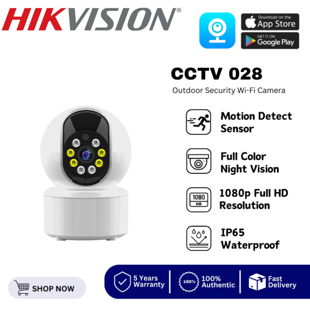 HIKVISION SMART CCTV 028 Wireless CCTV Camera Full HD 5MP / 360 Vision ...