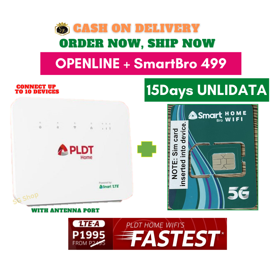 PLDT/SMART HOME PREPAID OPENLINE WIFI LTE ADVANCE CAT6 R281 | Shopee Singapore