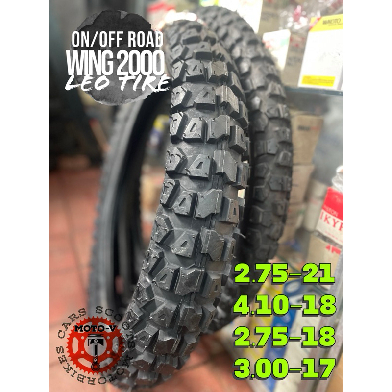 On/Off Road DUAL SPORT TIRE ( FUJI WING 2000 LEO ) | Shopee Singapore