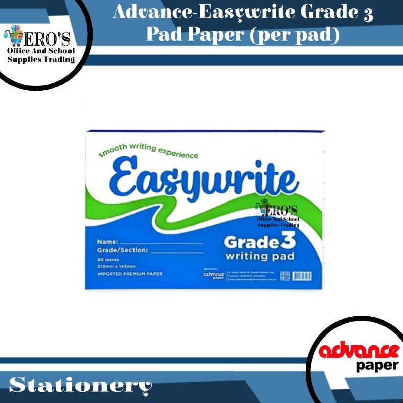 Easywrite Grade 3 Pad Paper (1 pad) | Shopee Singapore