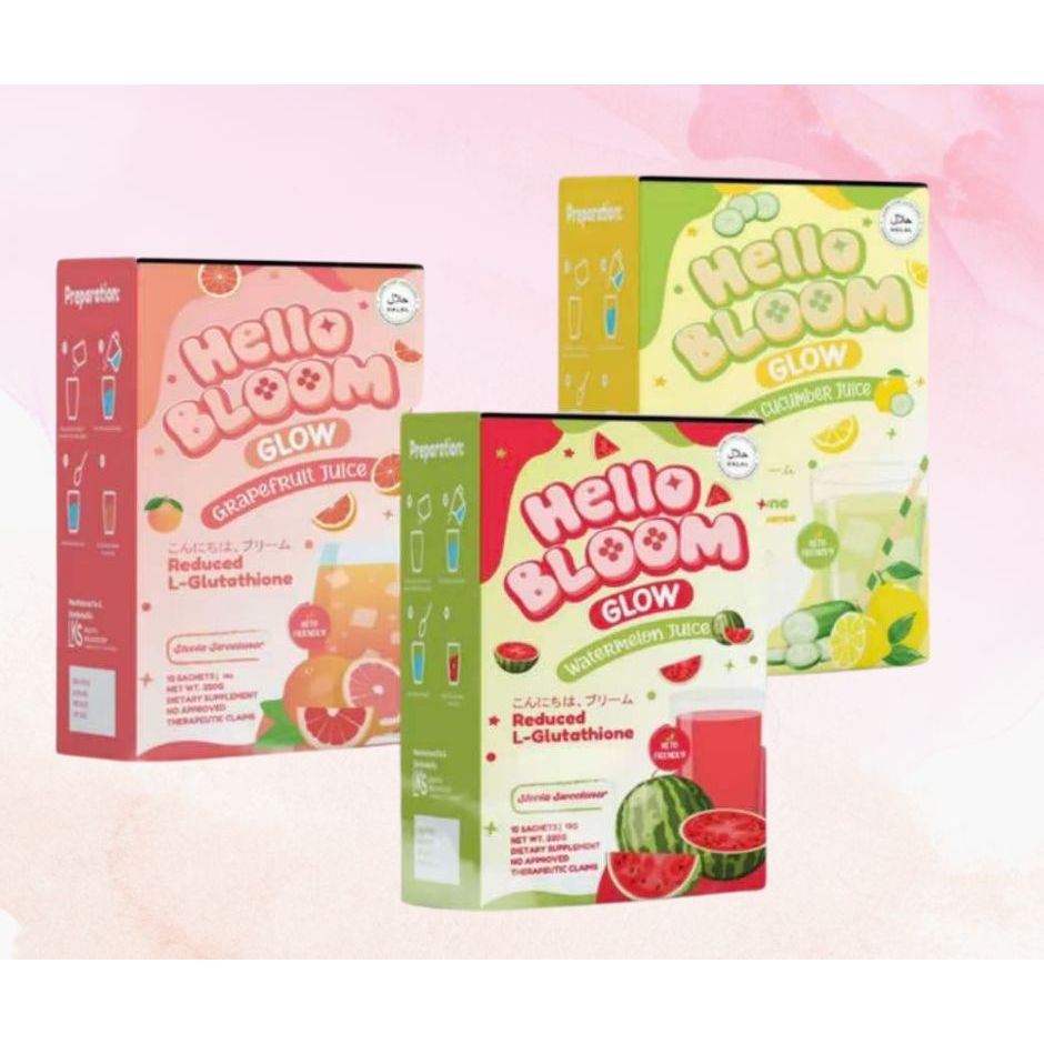 Hello Blooms Glow Drinks (10 Sachet in 1 Pack 18g) | Shopee Singapore