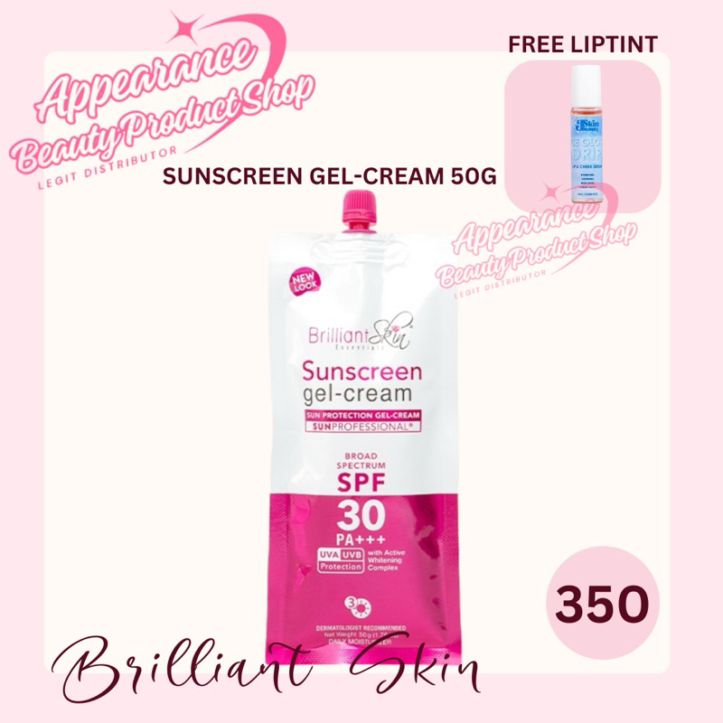 BRILLIANT SUNSCREEN GEL- CREAM 50g | Shopee Singapore
