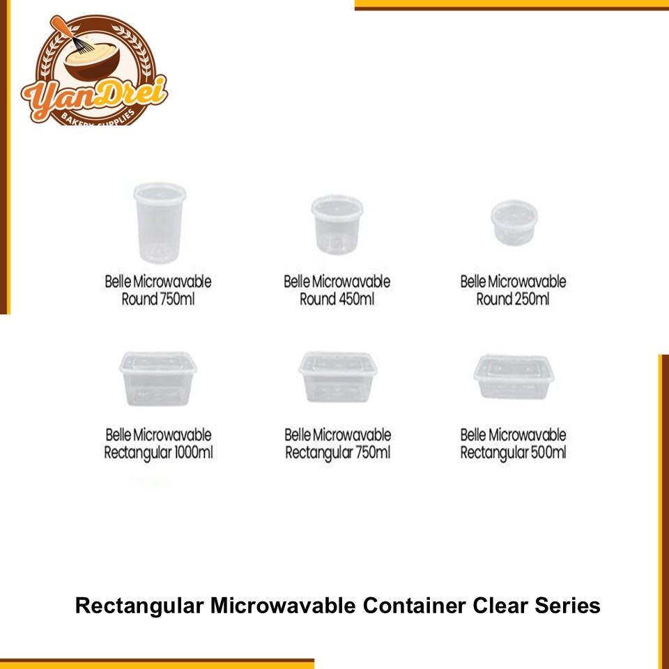 Microwavable Plastic Containers Clear Series - RE500/RE750/RE1000/RO10 ...
