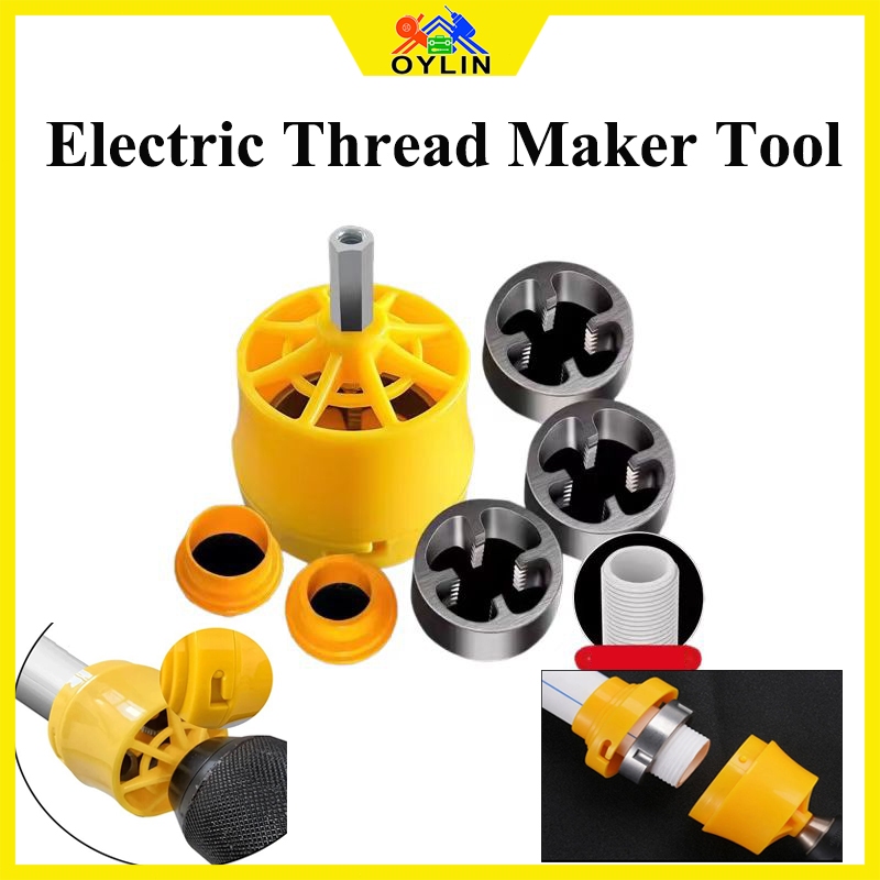 PPR Pipe Threader Kit With 1/2 In 3/4 In 1 Inch Dies Pipe Threader Pipe ...