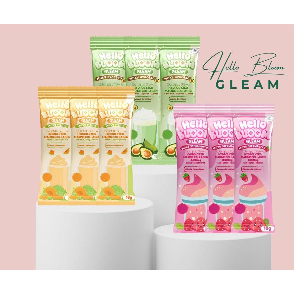 Hello Bloom Gleam 3pcs Powder Drink (18g in 1 Sachet) | Shopee Singapore