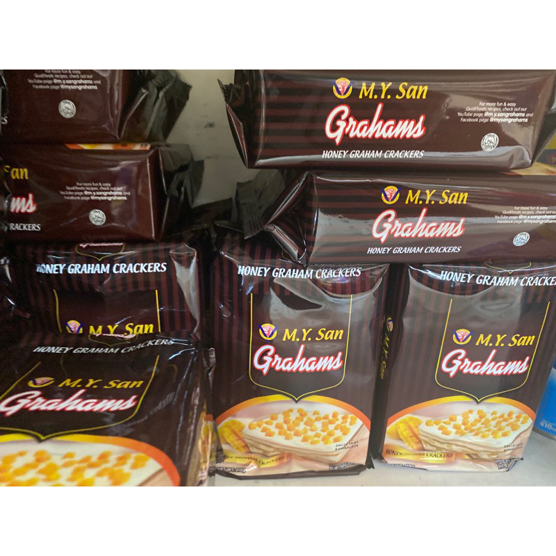 M.Y. San Grahams honey graham cracker 210grams | crushed 200g | Shopee ...