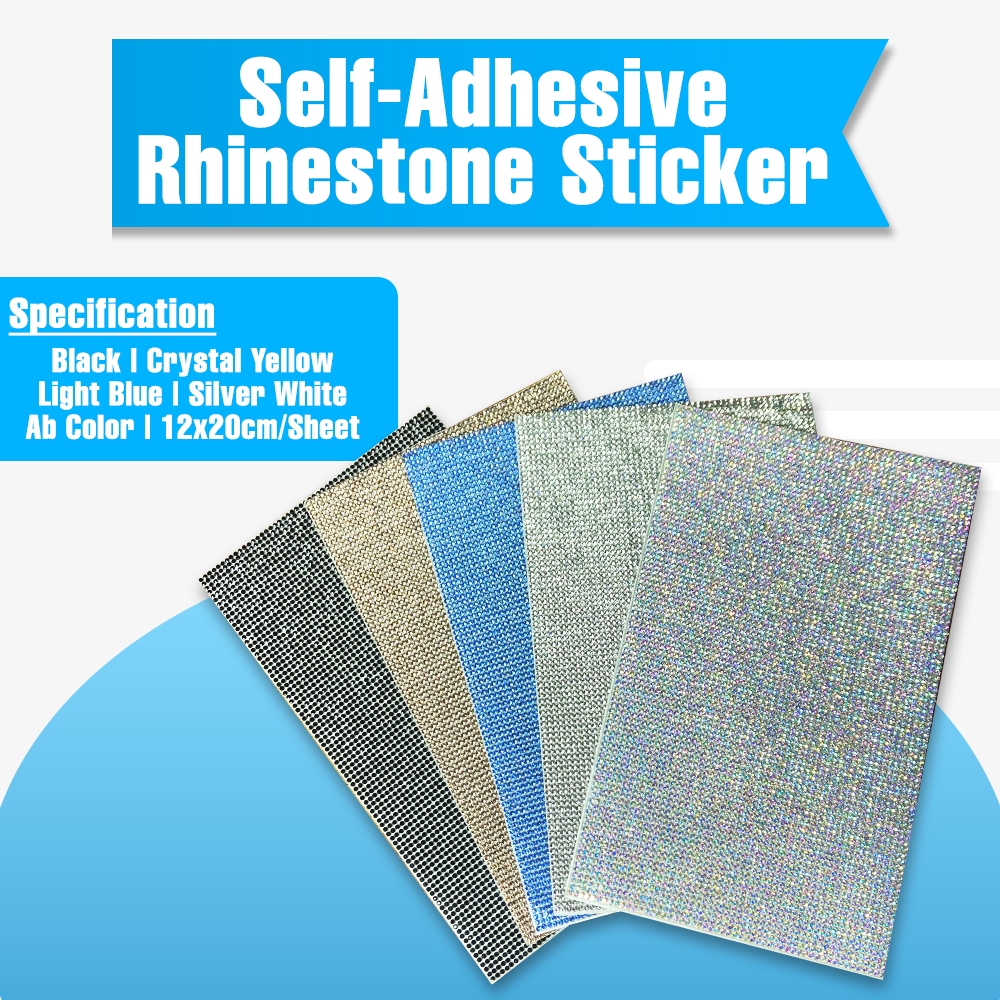Multicolor Crystal Rhinestones Sticker DIY Car Decoration Sticker Gem ...