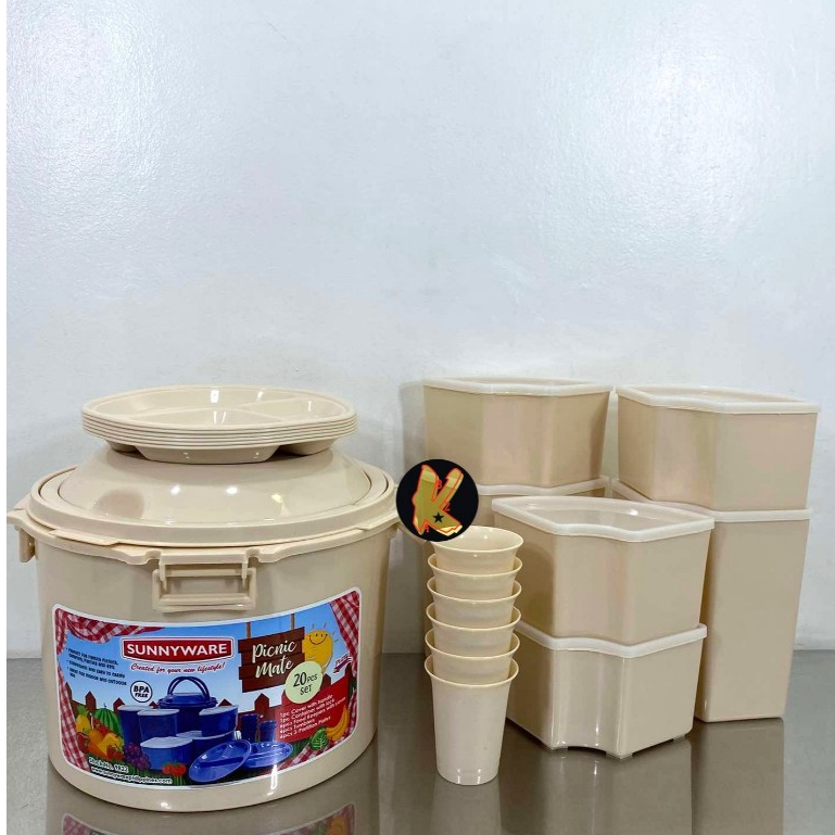 2 AVAILABLE SIZES OF PICNIC SET (ULTIMATE PARTY SET 25 PCS/SUNNYWARE ...