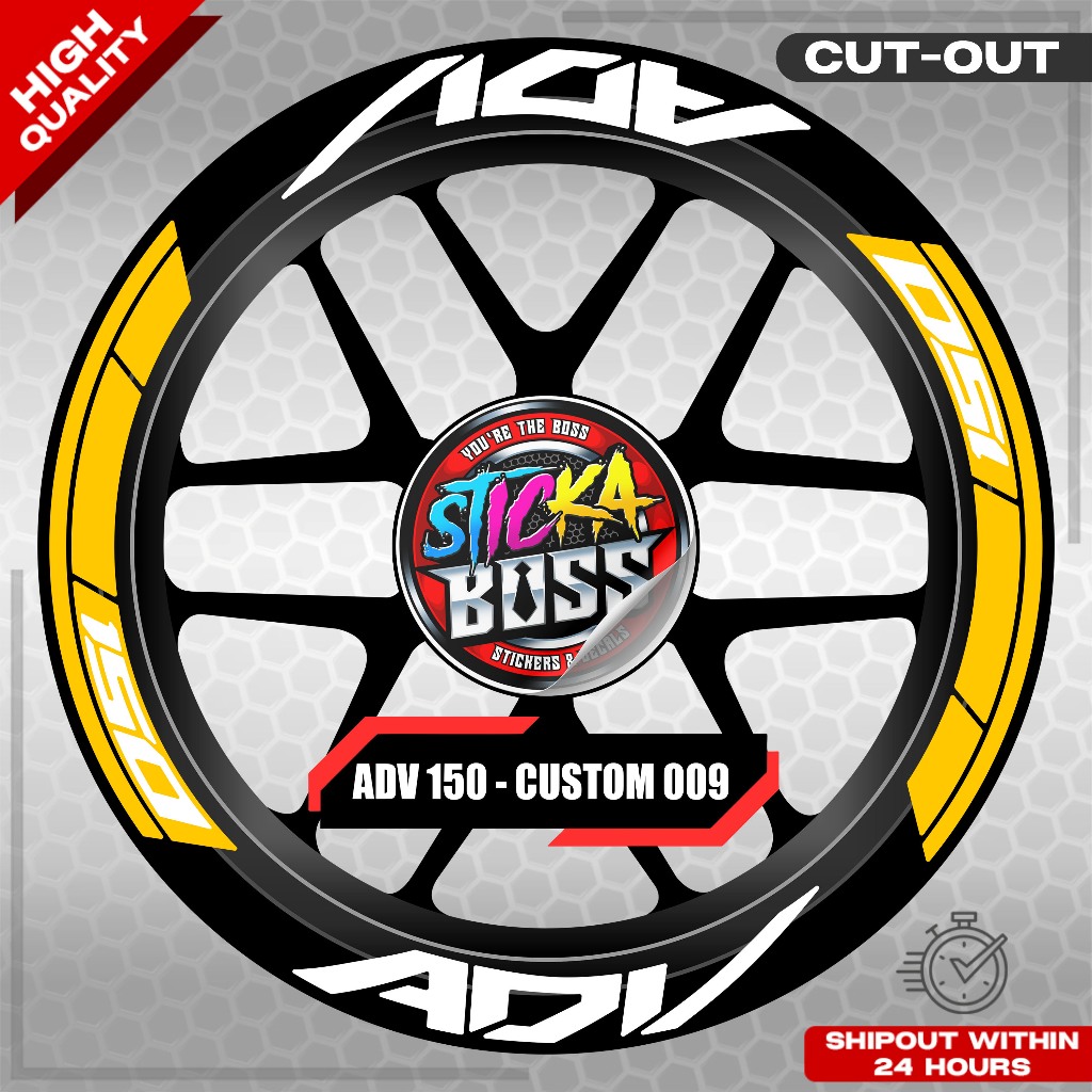 ADV 150 MAG STICKER SET ( 2 MAGS ) - CUSTOM 009 | VINYL WATERPROOF CUT ...