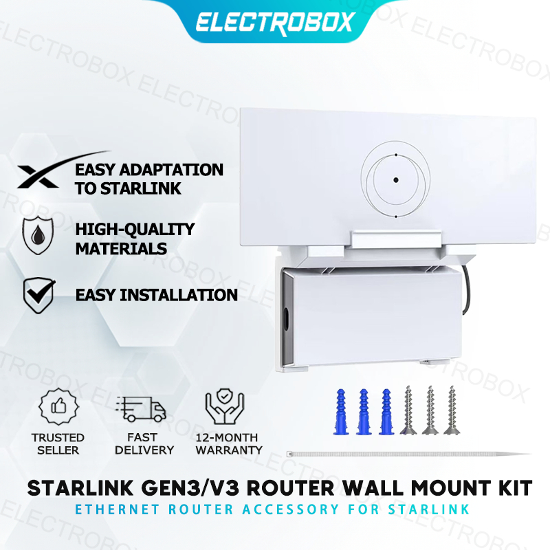 2 in 1 Starlink Gen 3 Router Mount & StarLink V3 Power Supply Brackets ...