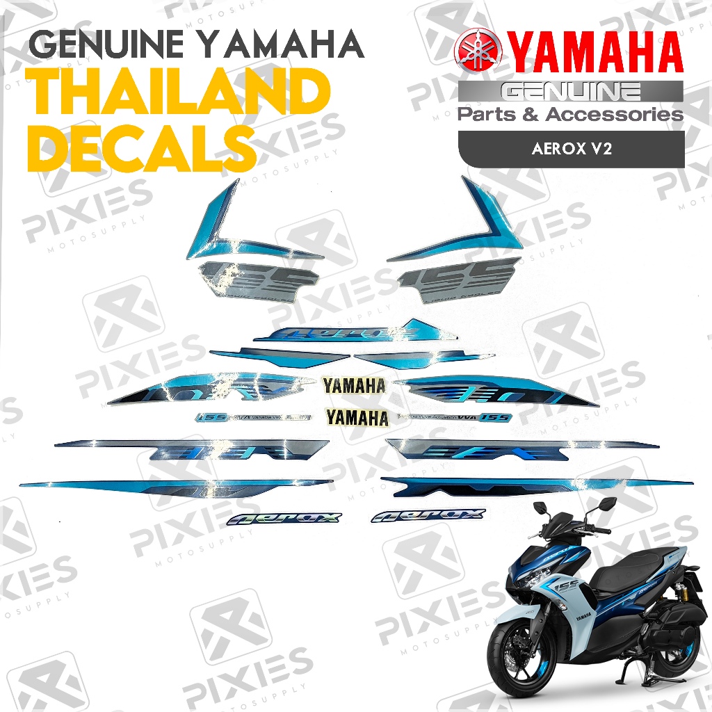 YAMAHA AEROX V2 DECALS STICKER SET FOR YAMAHA AEROX VERSION 2 | Shopee ...