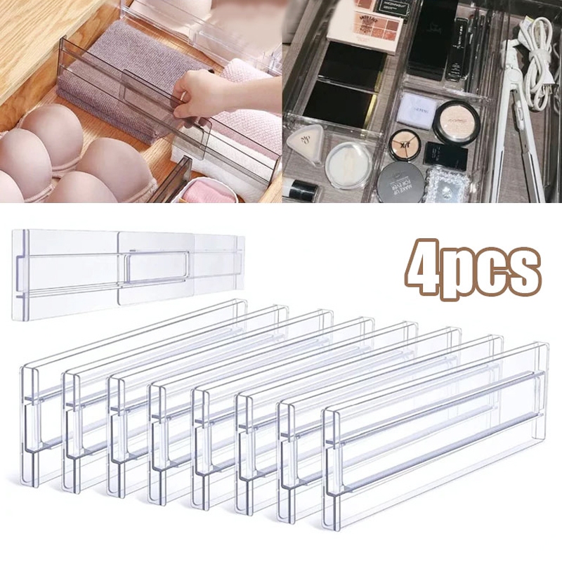 4PCS Retractable Drawer Divider Expandable Bedroom Drawer Organizer ...