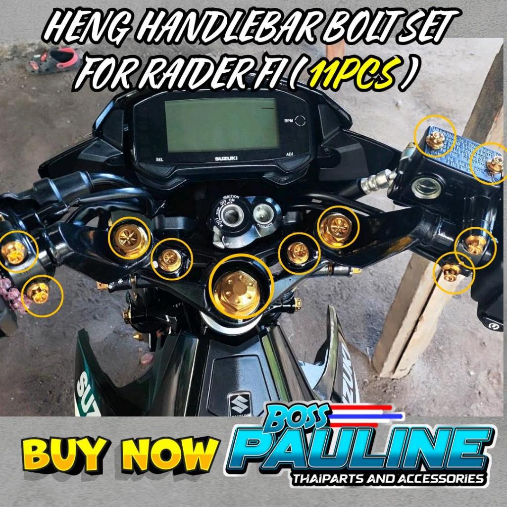 HENG HANDLE BAR SET FOR RAIDER 150 Fi 2018 MODEL and UP ( 11pcs ...