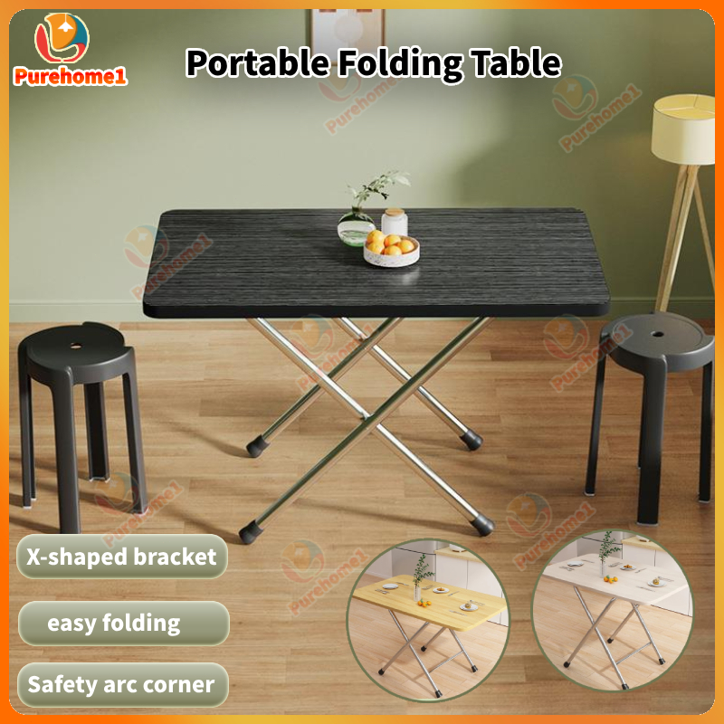 Folding Dining Table Portable Multi-Purpose Desk for Home&Camping Mini ...