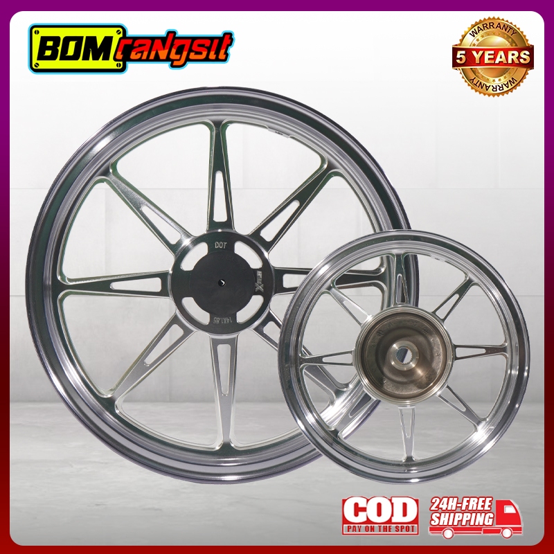 100 BOM RANGSIT Mags CNC - 8 Spokes Alloy Rim Mags Honda Click 125 ...