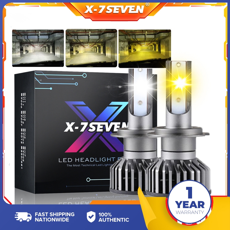 USA X7-SEVEN h4 led headlight X-Ultra Series 130w 24000 Lumens 6500k 1 ...