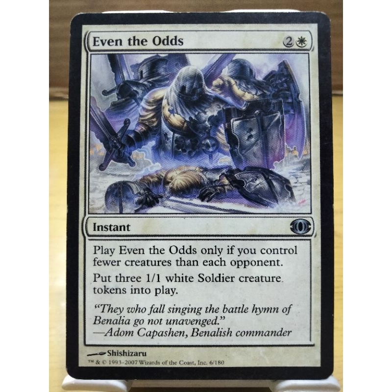 Magic: The Gathering(MTG) Card Even The Odds Future Sights | Shopee ...