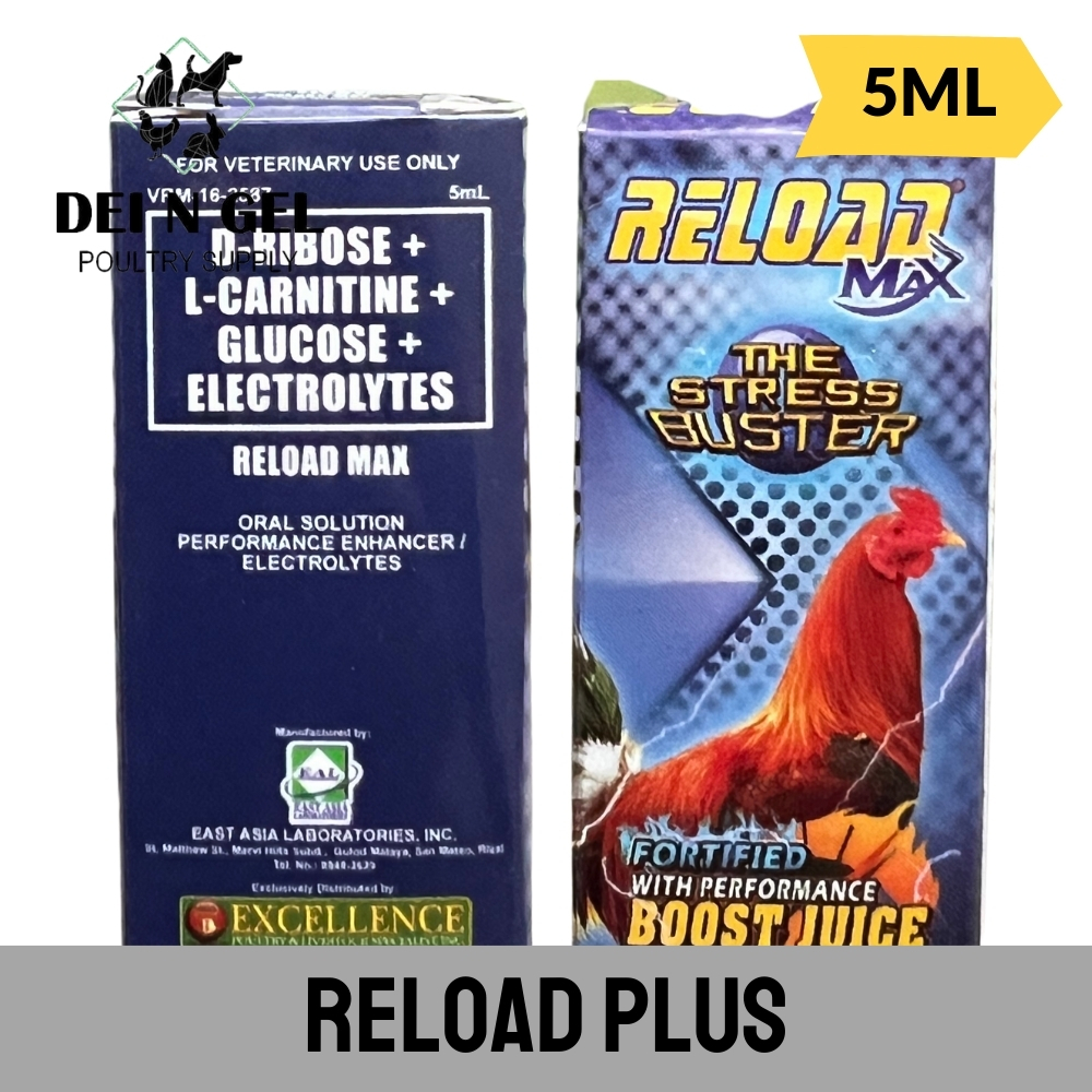 Reload Plus/ Reload Max for Gamefowl 5ml (New Packaging) | Shopee Singapore