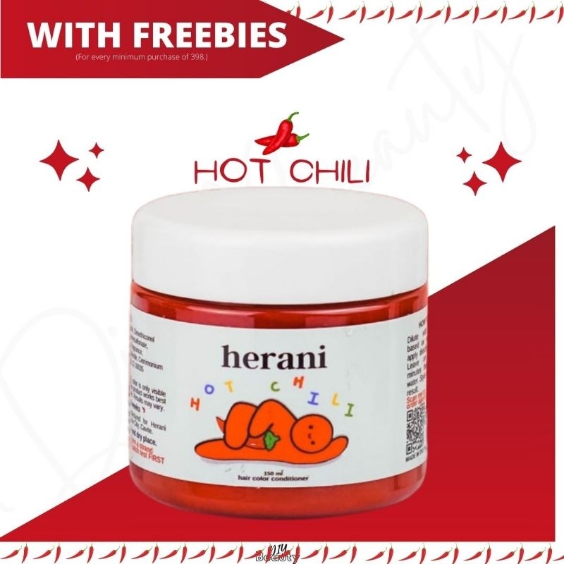 HERANI Hot Chili Authentic (150ml) Semi Permanent Washable Hair Colors ...