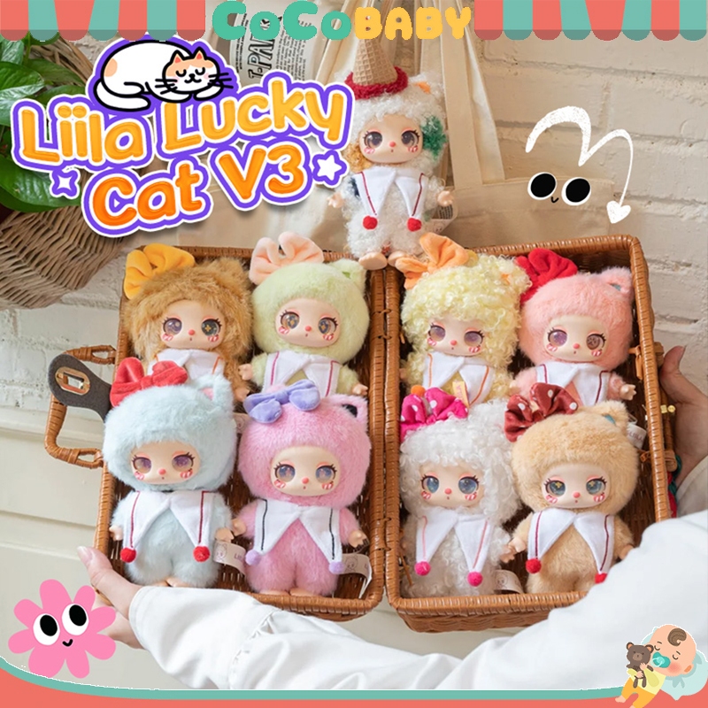 New Baby Three-Year-Old Lila Lucky Cat Blind Box 3rd Generation Plush ...