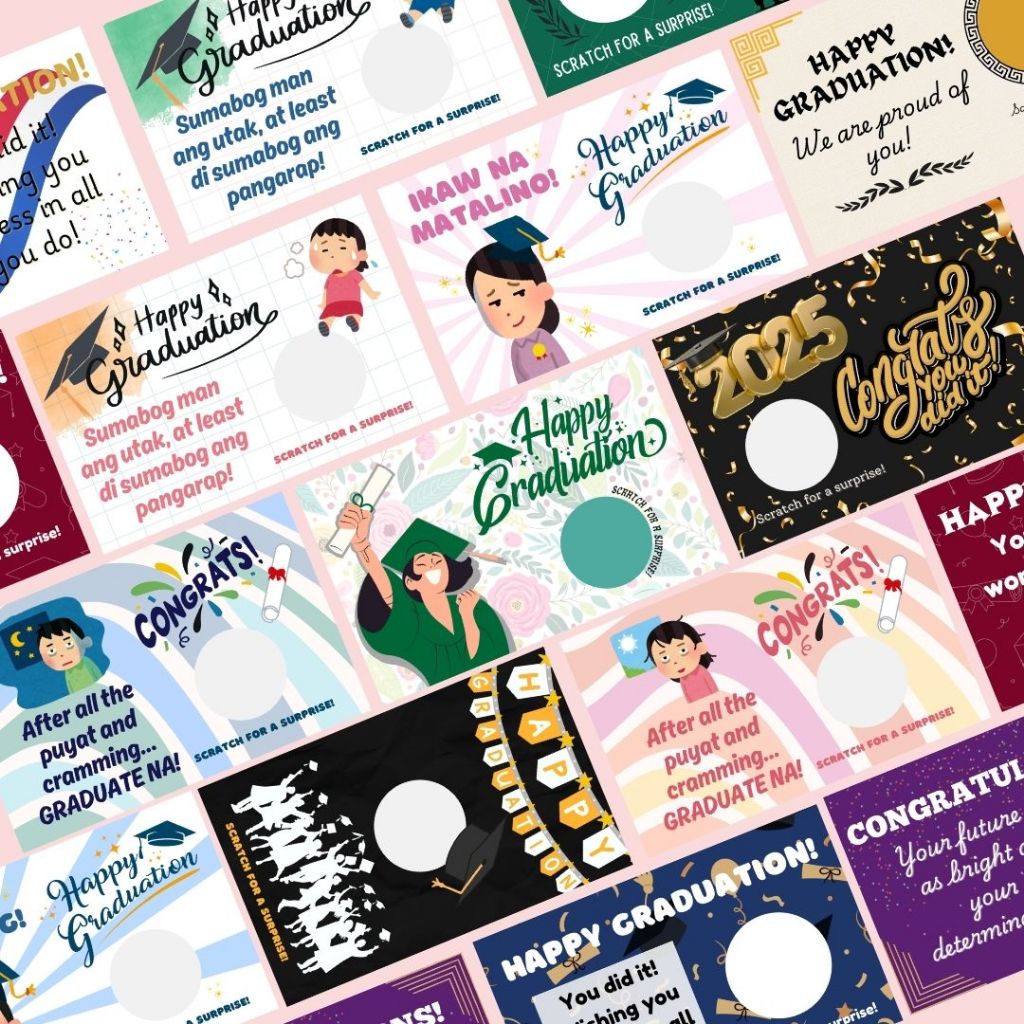 Graduation Scratch Cards Batch 2025 for Prizes Events Parties Business ...