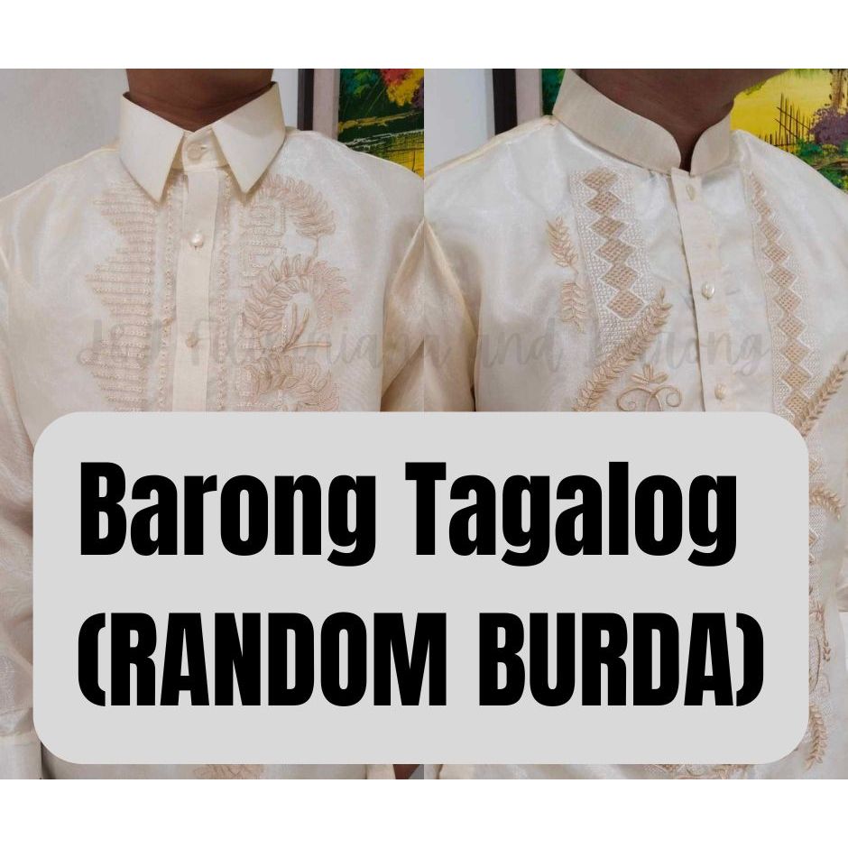 Barong Pinya Organza Plain (RANDOM BURDA) | Shopee Singapore
