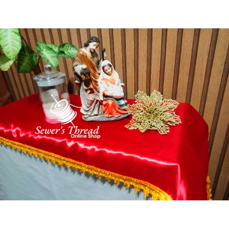 Altar Cloth/ Home Altar Cloth/ Altar Table Runner/Satin Table Runner ...