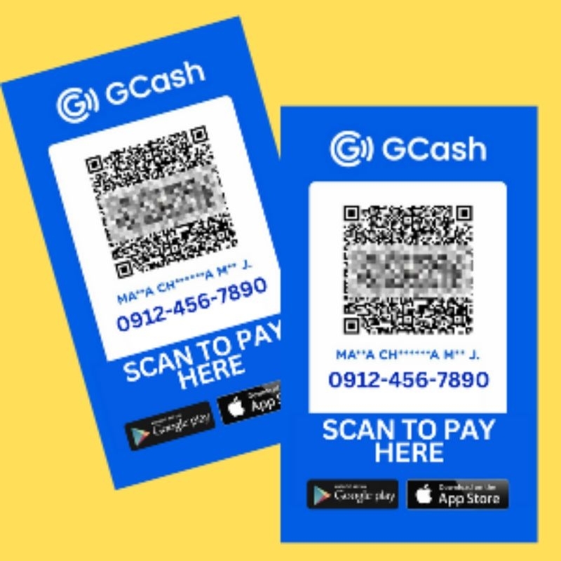 G Cash QR Signage Laminated Signage A5 A4 size | Shopee Singapore