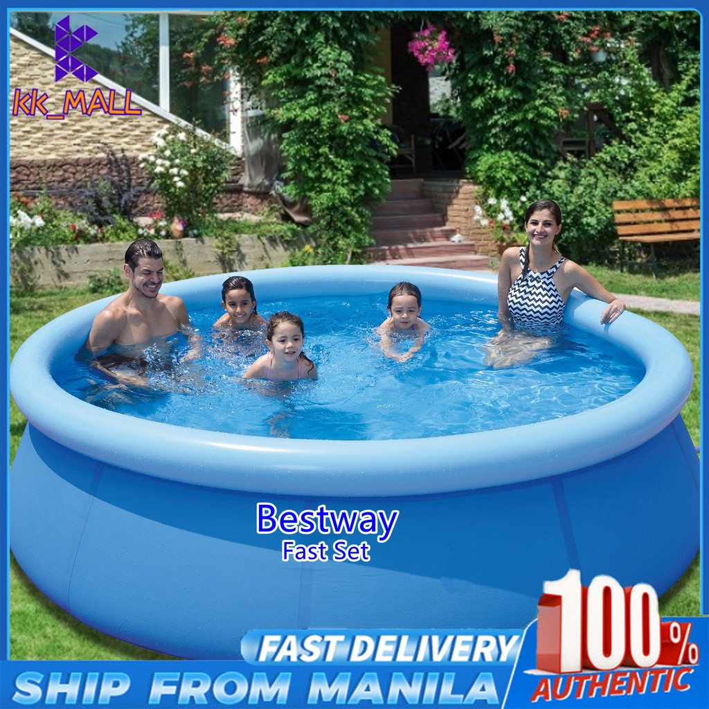 Bestway 30.5m*0.76m Inflatable Pool Kiddie Pool Rectangular Swimming ...