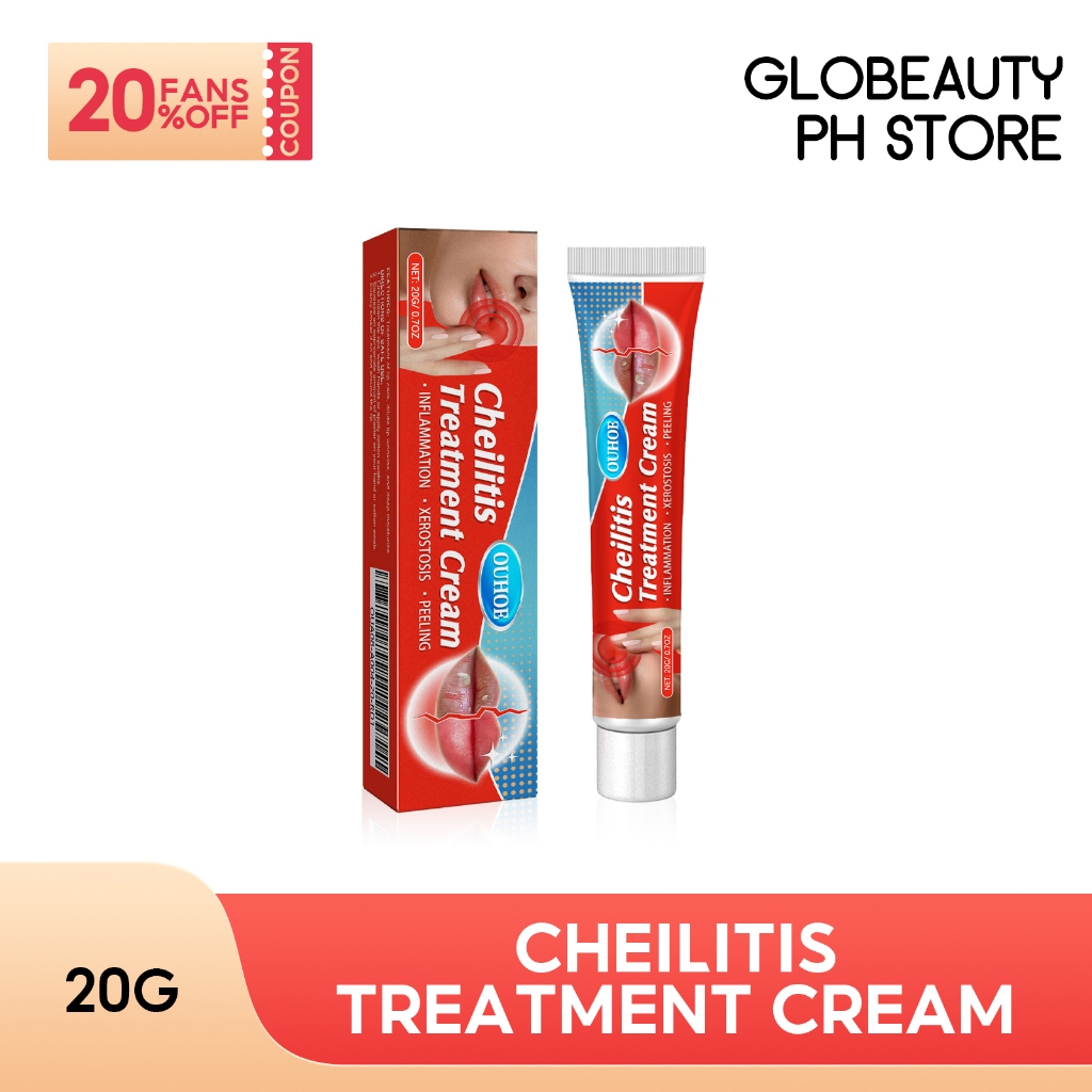 OUHOE Cheilitis Treatment Cream Labial Herpes Antibacterial Ointment Chapped Peeling Lip ...