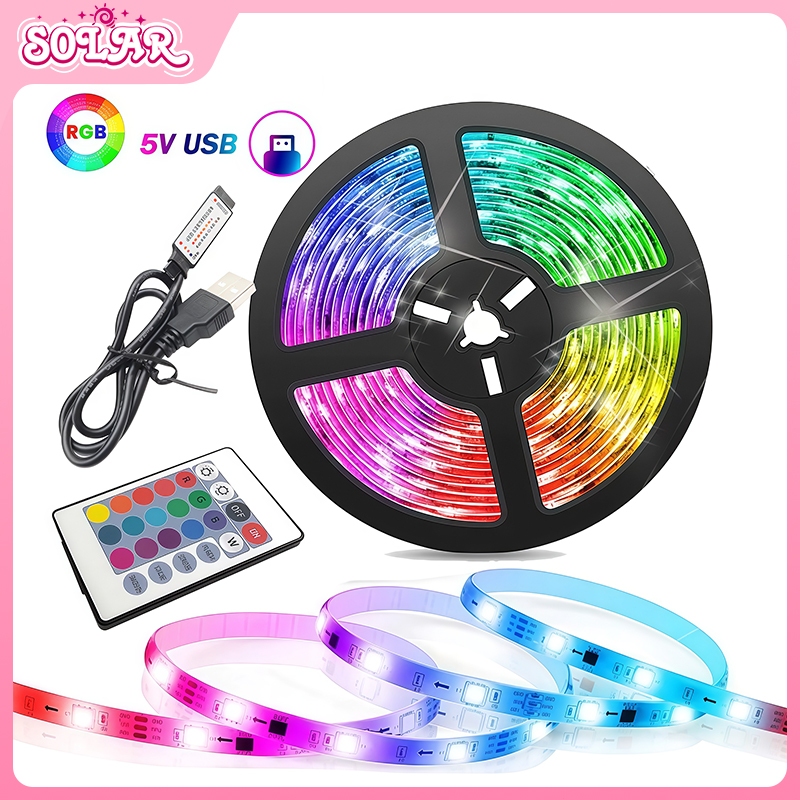 10M 5M LED Decoration Light RGB Strip Light DIY Remote Strip Light for ...
