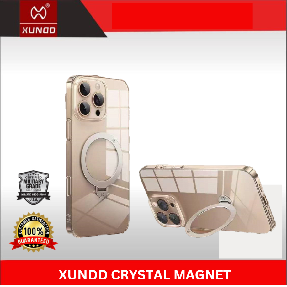 XUNDD Crystal 360 Magnet W/ STAND Case IPHONE 16 PRO MAX / 16E Case ...