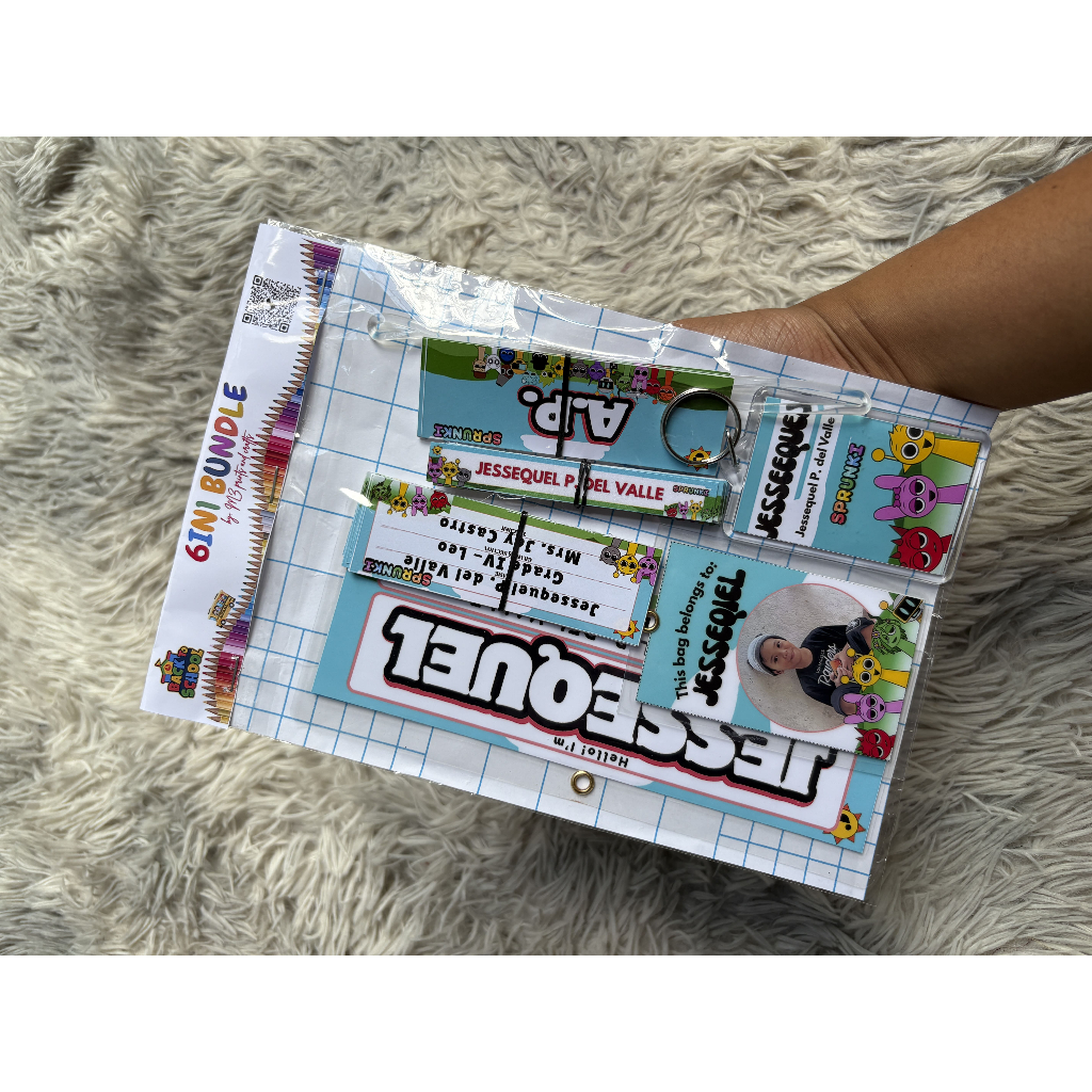 6 in 1 Labels individual price ( nametag, bagtag, subject and name ...