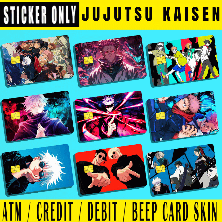 JUJUTSU KAISEN PART 2 - (SKIN CARD STICKER) ATM/CREDIT/DEBIT/BEEP (SKIN ...