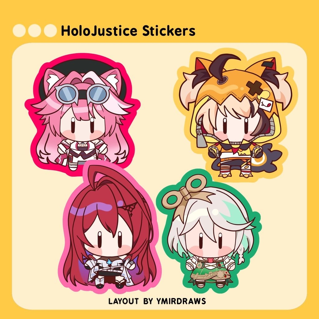 Hololive Justice Vinyl Sticker | Shopee Singapore