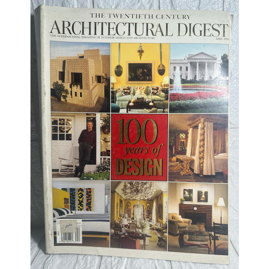 1999 Vintage Collectible ARCHITECTURAL DIGEST: 100 YEARS OF DESIGN Book ...