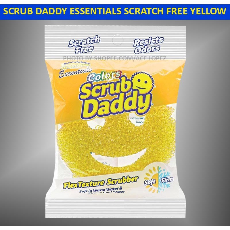 Scrub Daddy Essentials Colors FlexTesture Scrubber Yellow als21207 ...