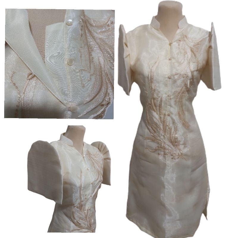 Modern Filipiniana graduation pictorial ladies dress BARONG Marian ...