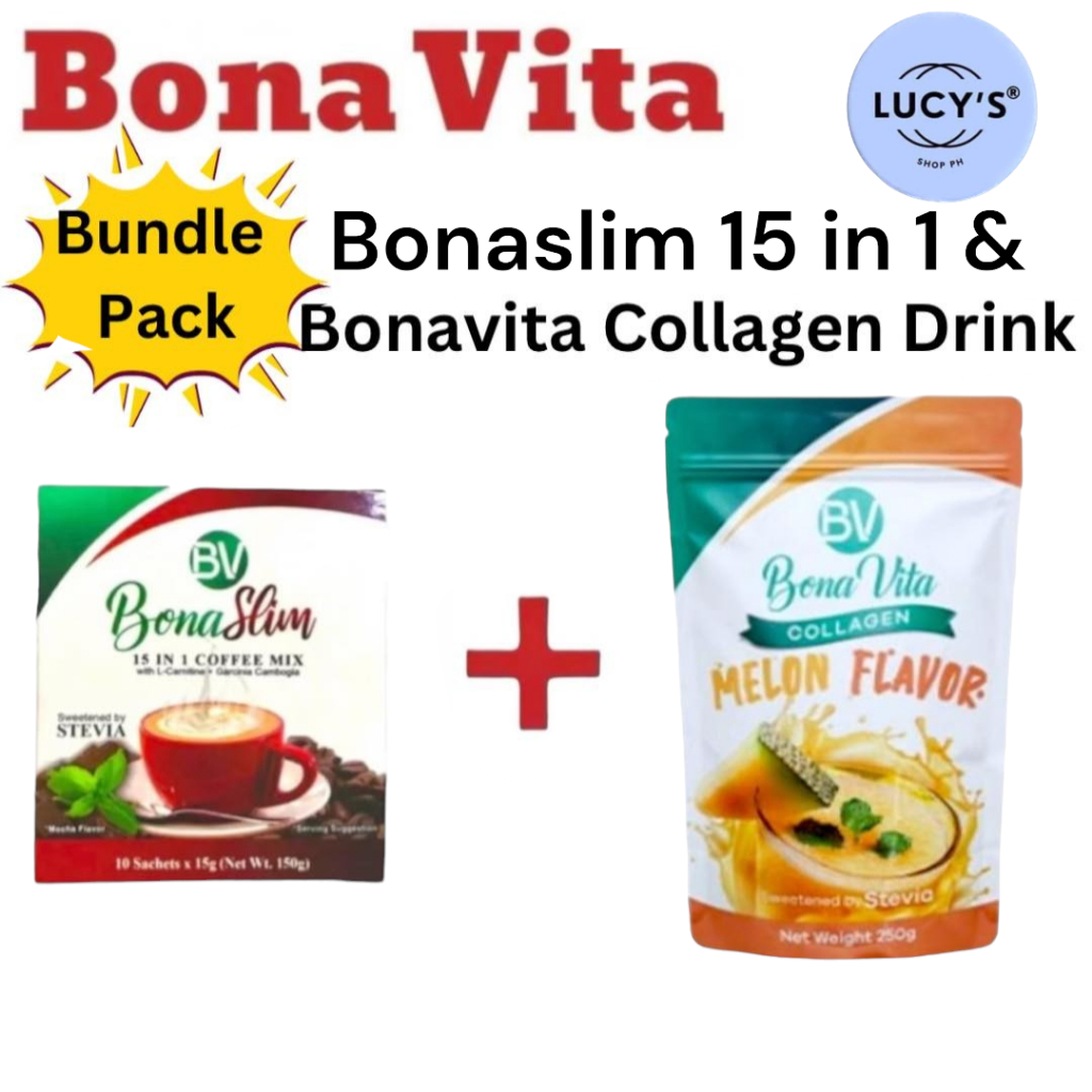 Bonavita BUNDLE PACK ( 1 Box Bonaslim 15 in 1 Coffee + 1 Pouch Bonavita ...