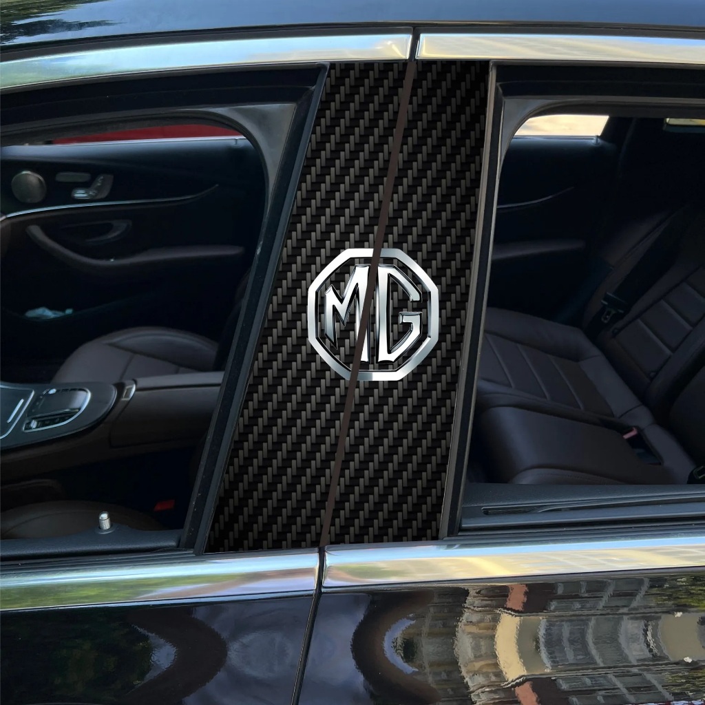 MG Car Window Center Pillar Sticker Vinyl Carbon Decorative Trim Decal ...