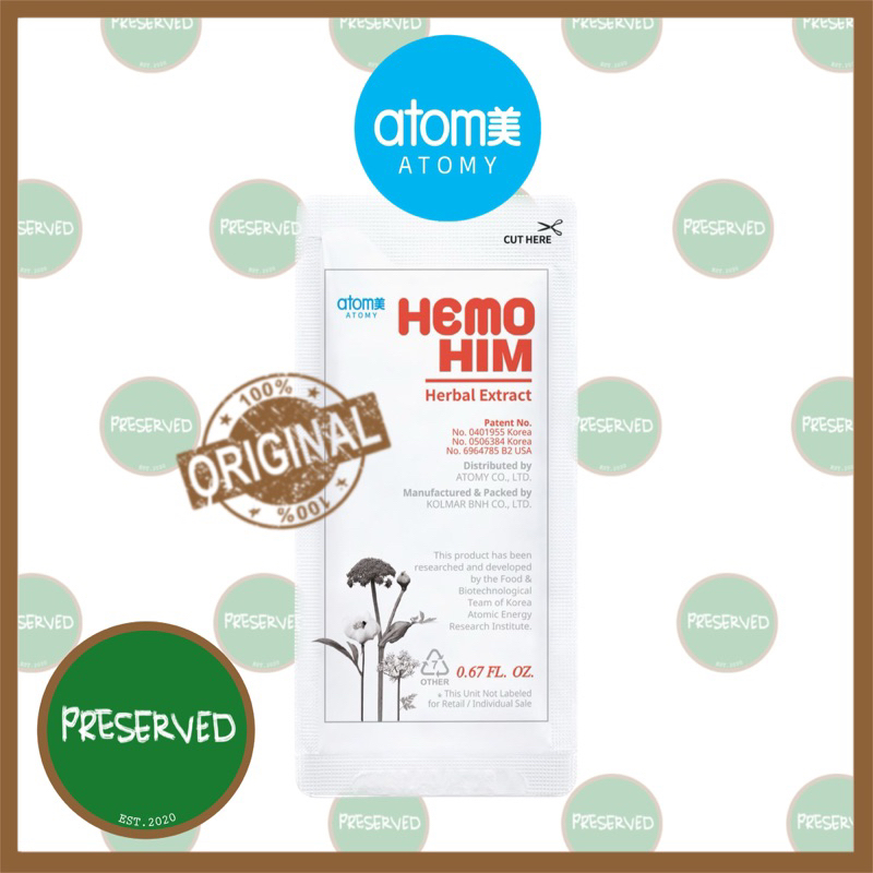 Atomy Korean HemoHim Herbal Extract Immune System Supplement (1 sachet ...