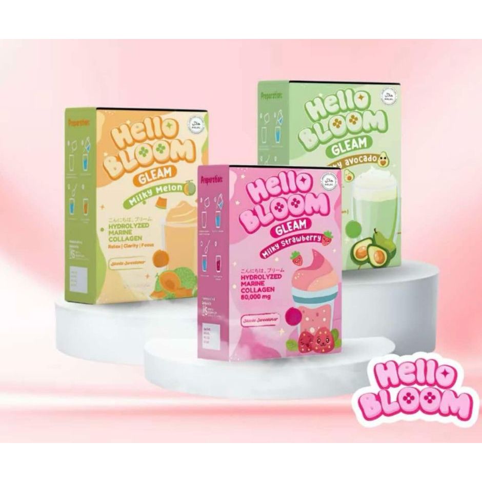 Hello Bloom Gleam Drinks (10 Sachet in 1 Pack 18g) | Shopee Singapore