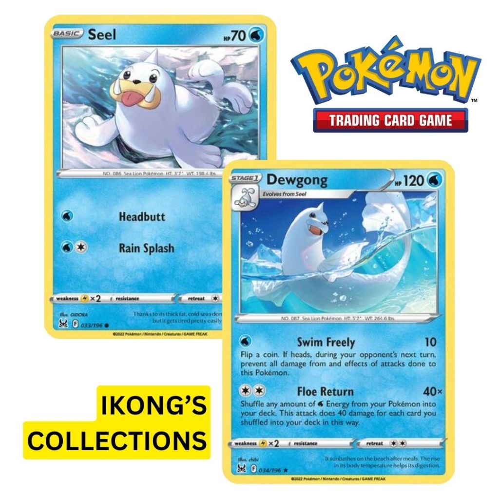 Seel, Dewgong Evolution from Lost Origin | Shopee Singapore
