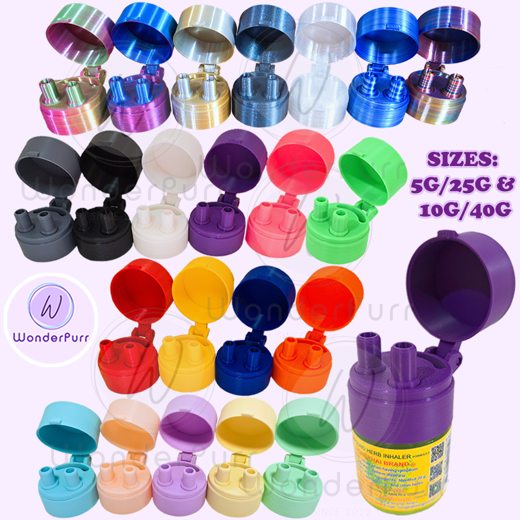 Hong Thai Inhaler Flip Cap Cover 3D Printed (5g/25g & 10g/40g) Cap Only ...