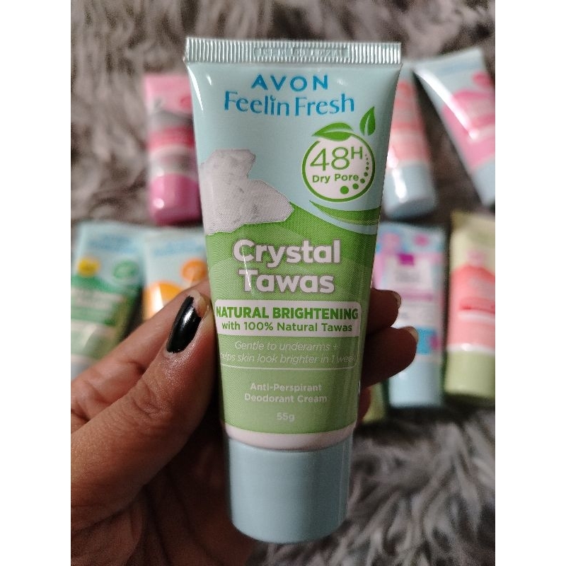 !! Avon Quelch Crystal Tawas Cream Deodorant 55g | Shopee Singapore