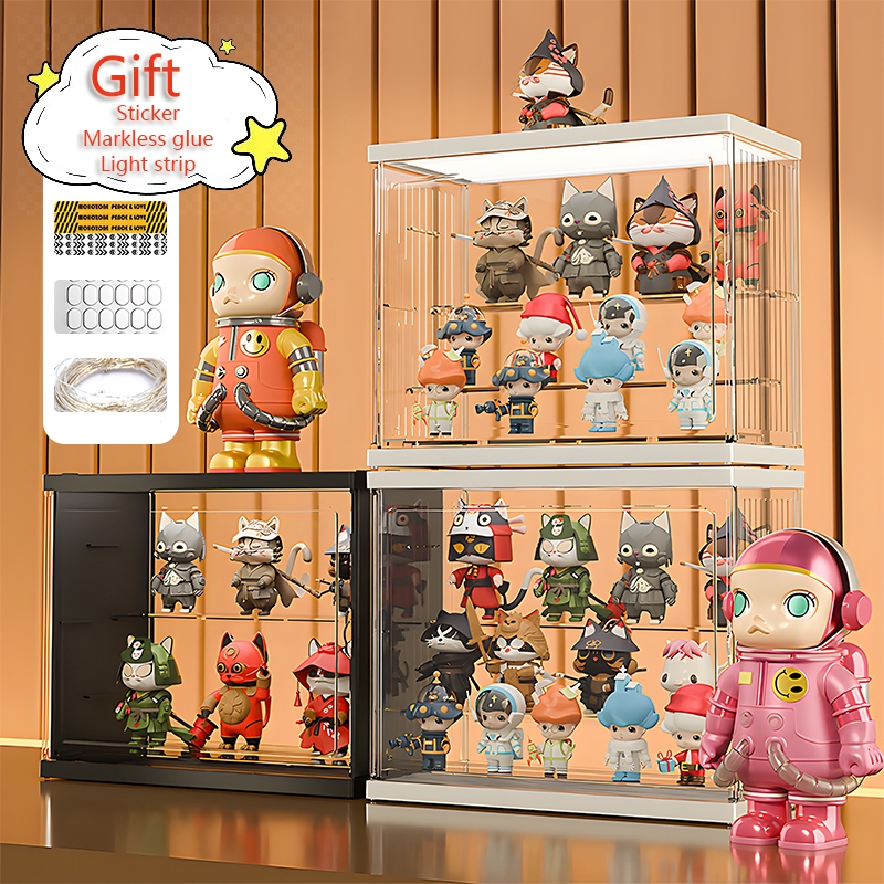 Acrylic Display Case Popmart Storage Organizer Transparent Boxes ...
