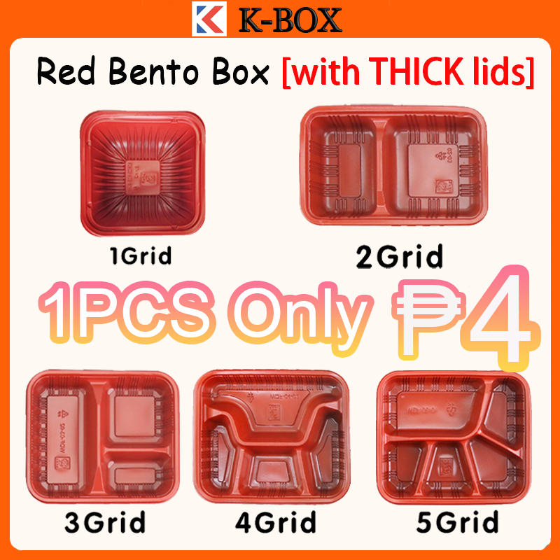 Bento Box Trays With Plastic Lid 1 | 2 | 3 | 4 | 5 COMPARTMENTS [10 to ...